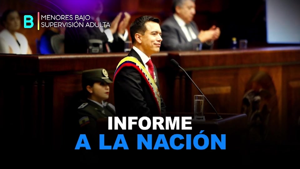 Presidente Noboa destacó lucha contra grupos terroristas en Informe a ...