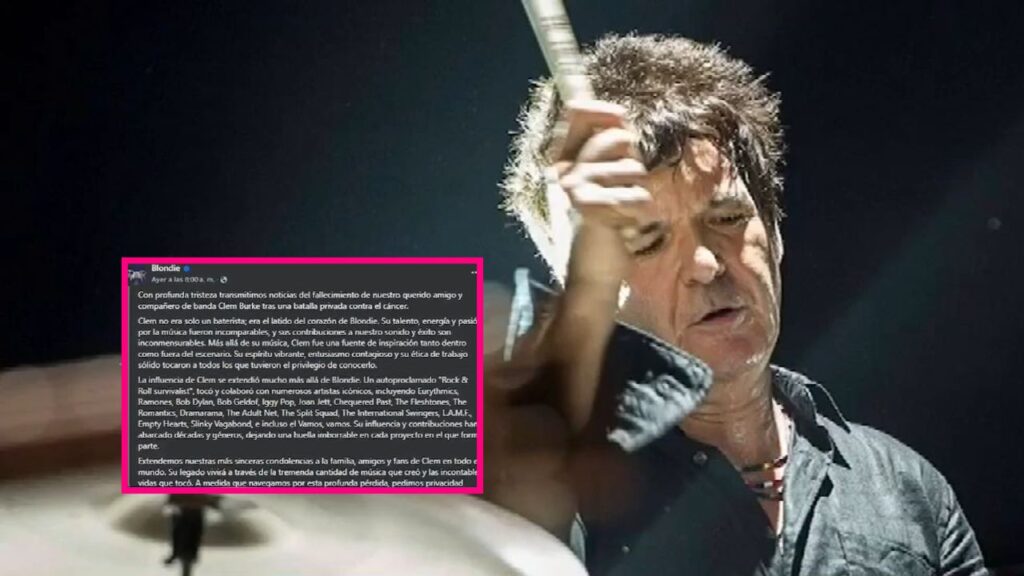Blondie despide a su legendario baterista Clem Burke tras batalla con cáncer - TVC