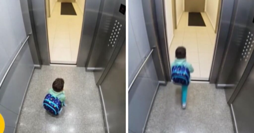 Menor conmueve al orar con calma tras quedar atrapado en elevador - TVC